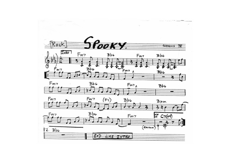 Atlanta Rhythm Section - Spooky | PDF