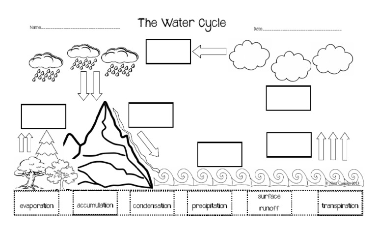 The Water Cycle Cut and Paste | PDF