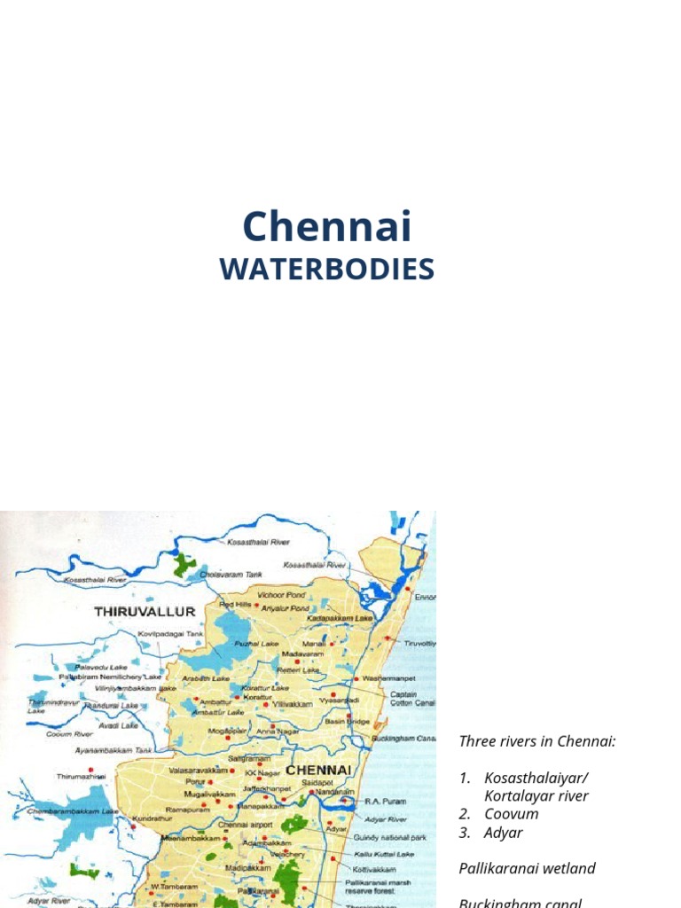 Waterways of Chennai: An Overview of the City's Rivers, Wetlands, Canal ...