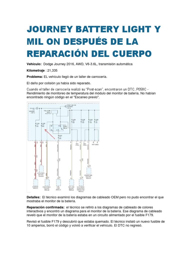 3.6 Journey DTC P058C | PDF