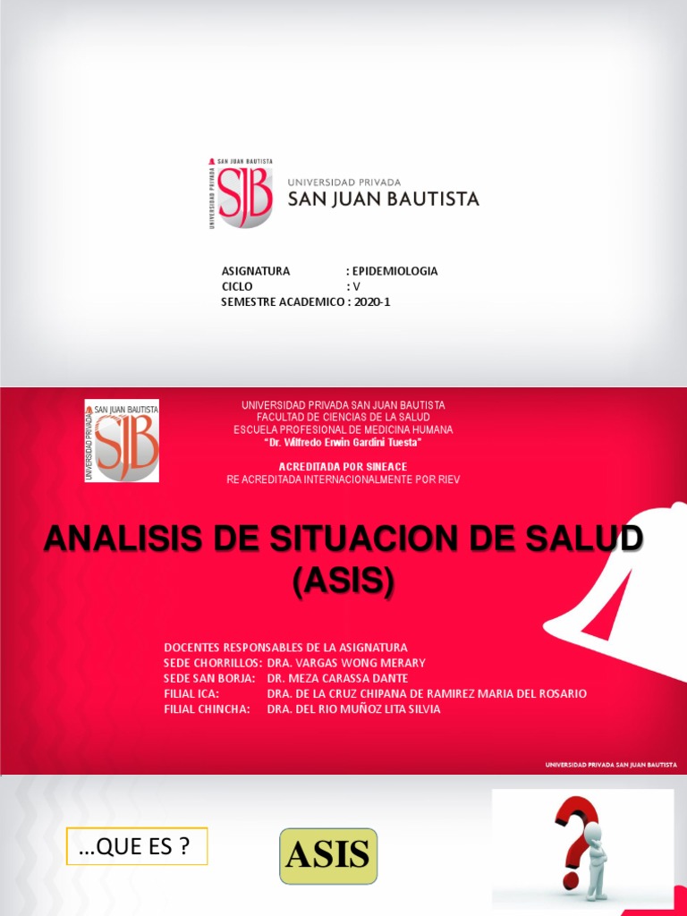 Análisis de Situación de Salud (ASIS) | PDF | Sistema de salud | Salud ...