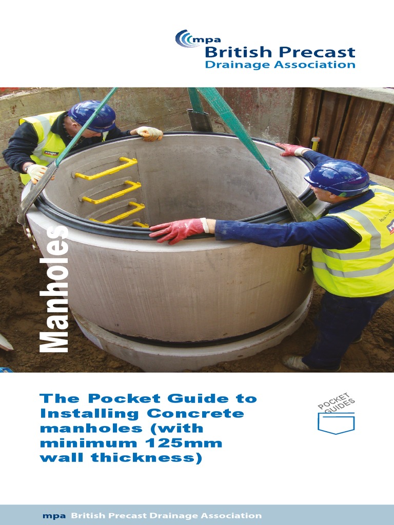 Precast Concrete Manhole Installation Guide | PDF | Precast Concrete ...