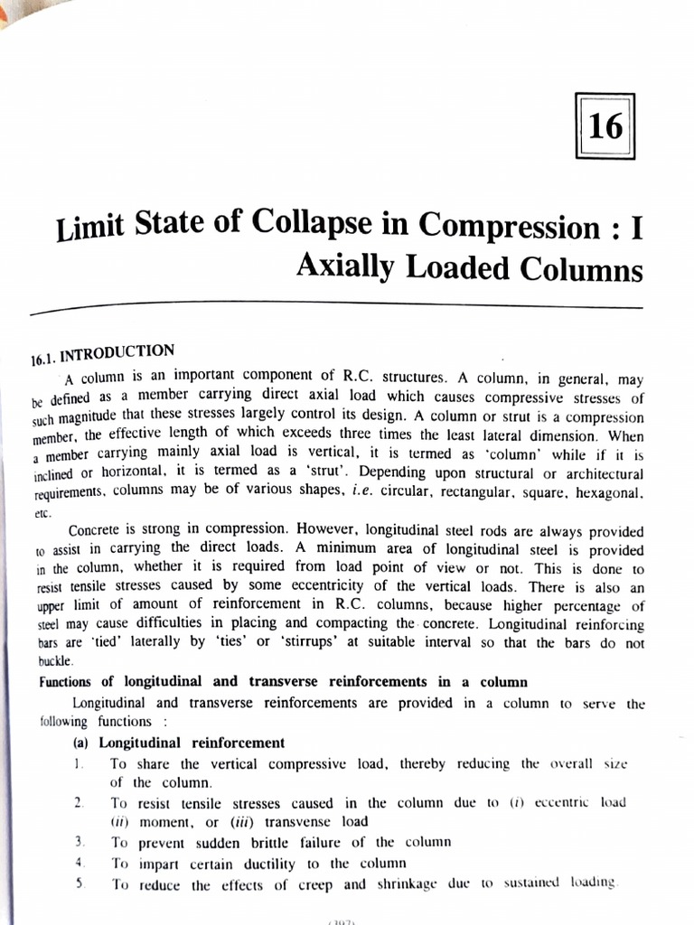 Design of Axially Loaded Columns | Download Free PDF | Column ...
