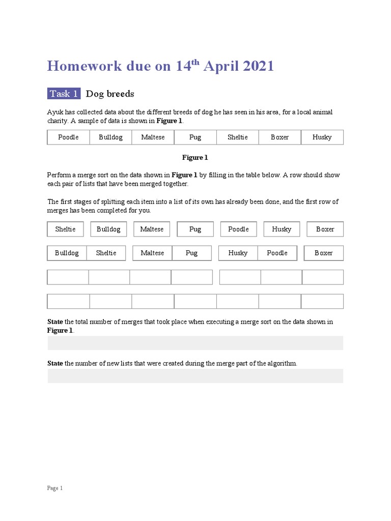 Searching and Sorting Homework | PDF | Array Data Structure | Algorithms