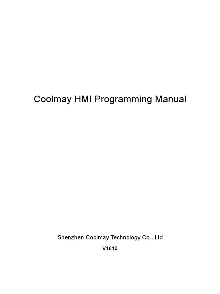 HMI Manual | PDF | Window (Computing) | Icon (Computing)