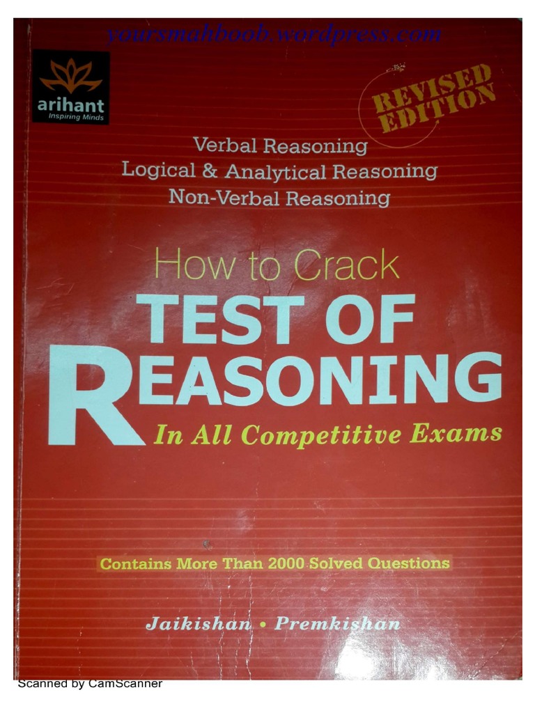 Arihant Reasoning Book | PDF