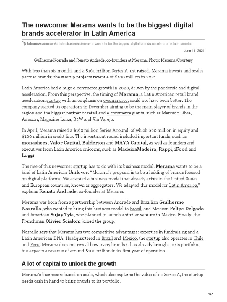 Merama Raises $160 Million Series A to Become the Largest Digital ...