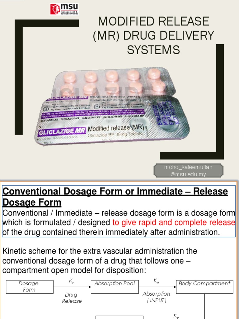 MR Drug Delivery | PDF | Dose (Biochemistry) | Chemistry