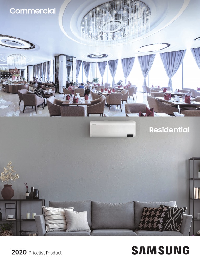 #2. Samsung AC Commercial Pricelist (RAC Included) | PDF | Heat Pump ...