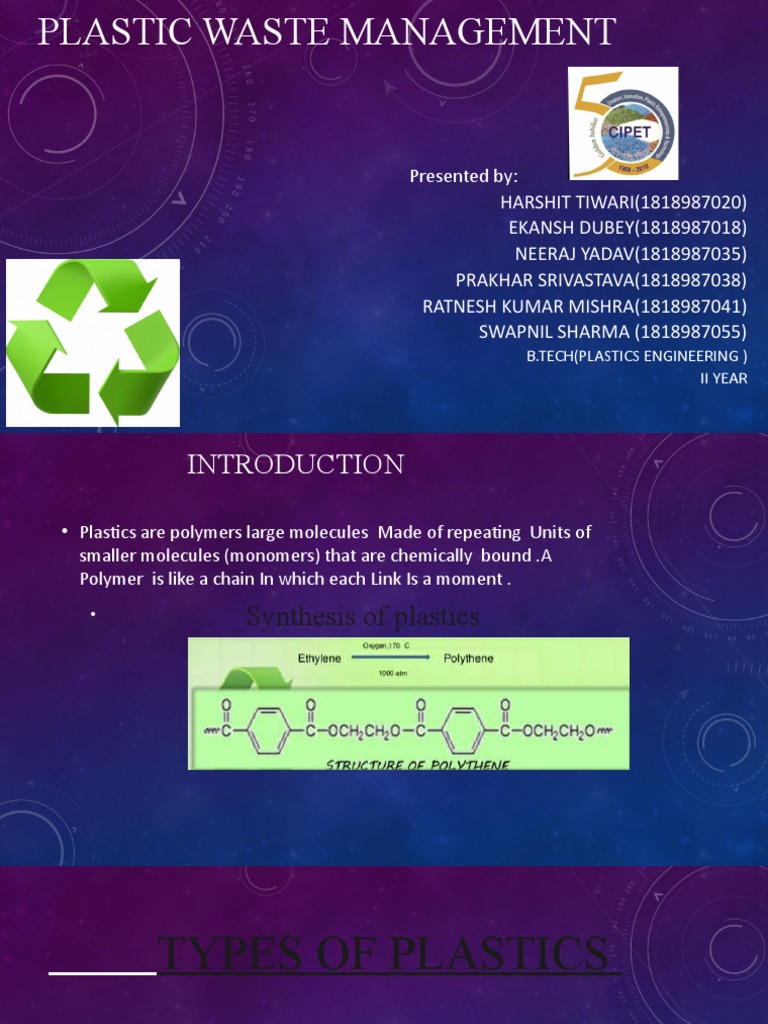 Plastics Waste Management | PDF | Plastic | Waste Management