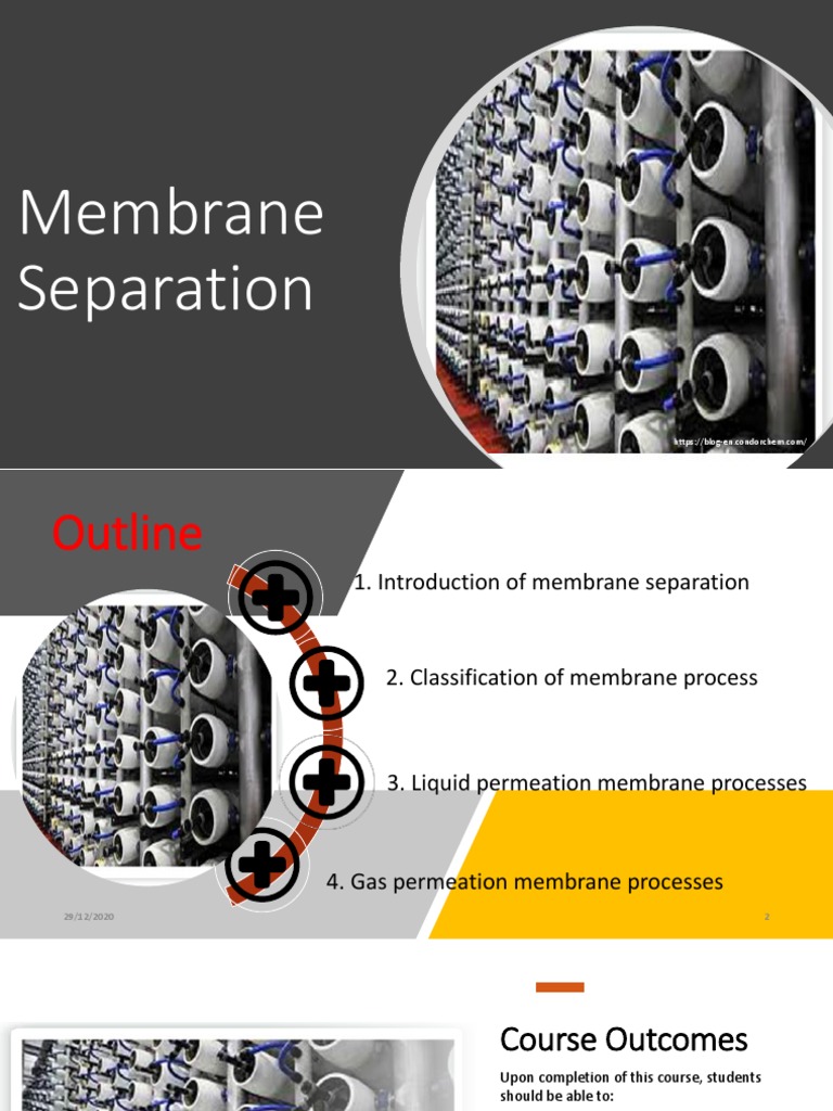 Membrane Separation Processes Overview | PDF | Membrane Technology ...