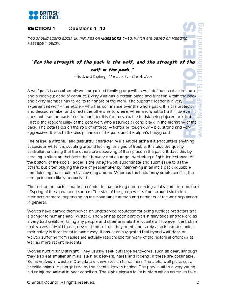 For The Strength of The Pack Is The Wolf, and The Strength of The Wolf ...