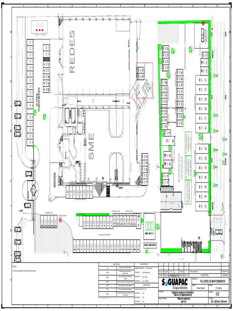 Plano - Replanteo de Parqueos | PDF