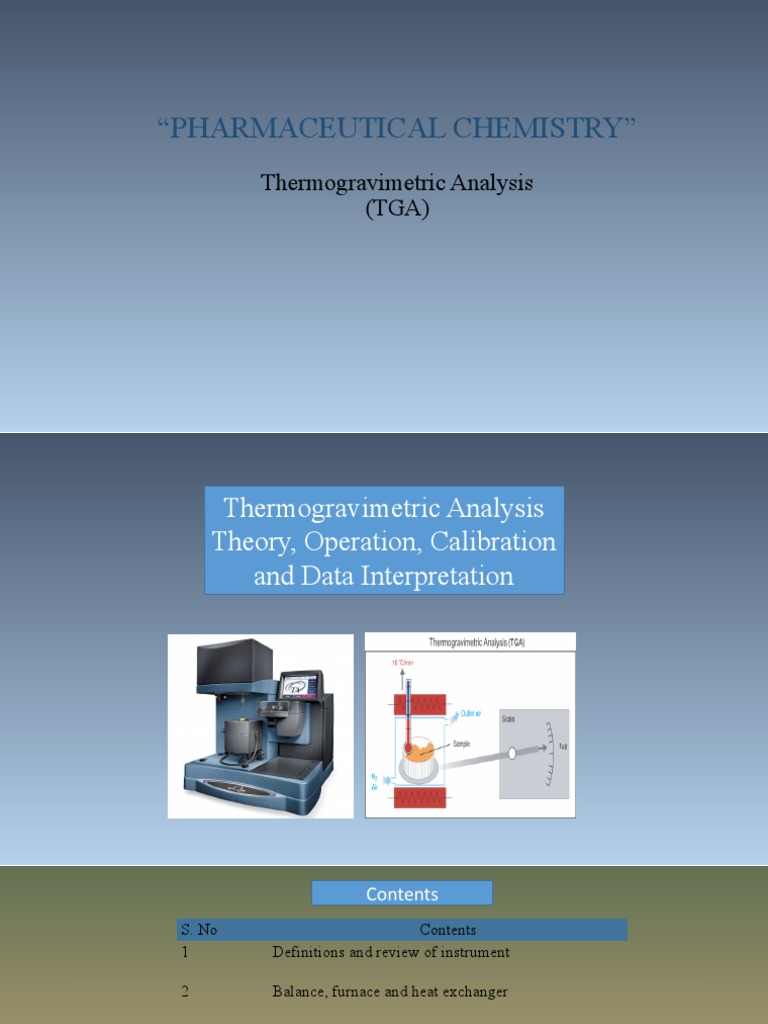 3.thermo Gravimetric Analysis | PDF | Thermogravimetric Analysis ...