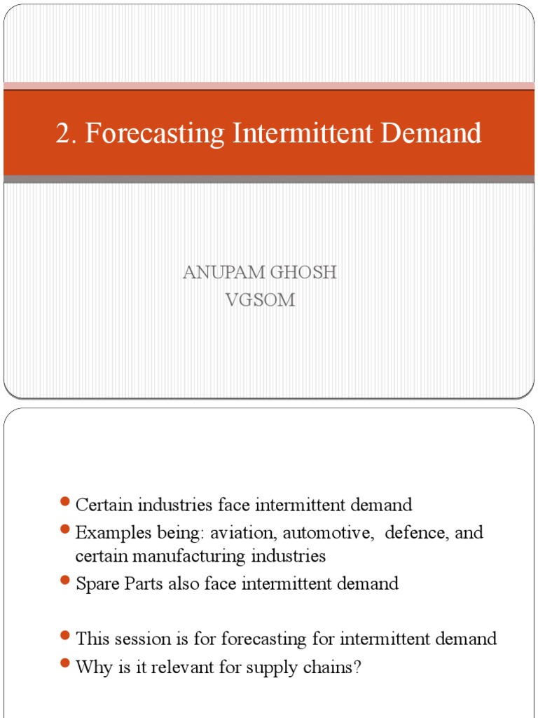Annotated - Forecasting For Intermittent Demand | PDF | Forecasting | Applied Mathematics