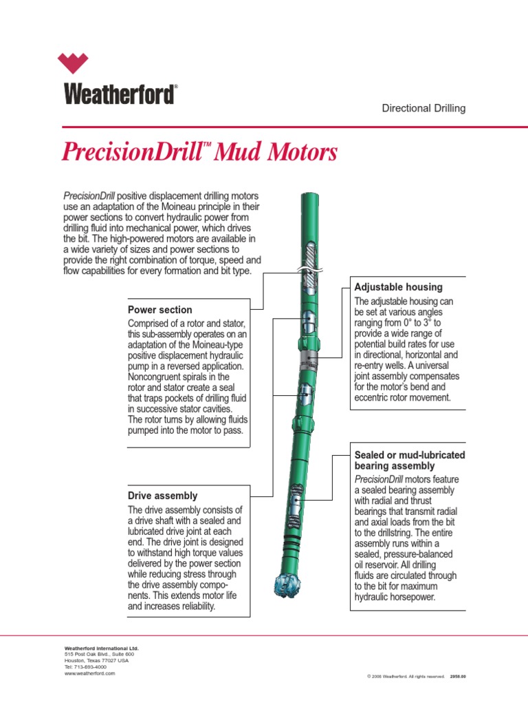 Precision Drill Mud Motors | PDF | Electric Motor | Pump