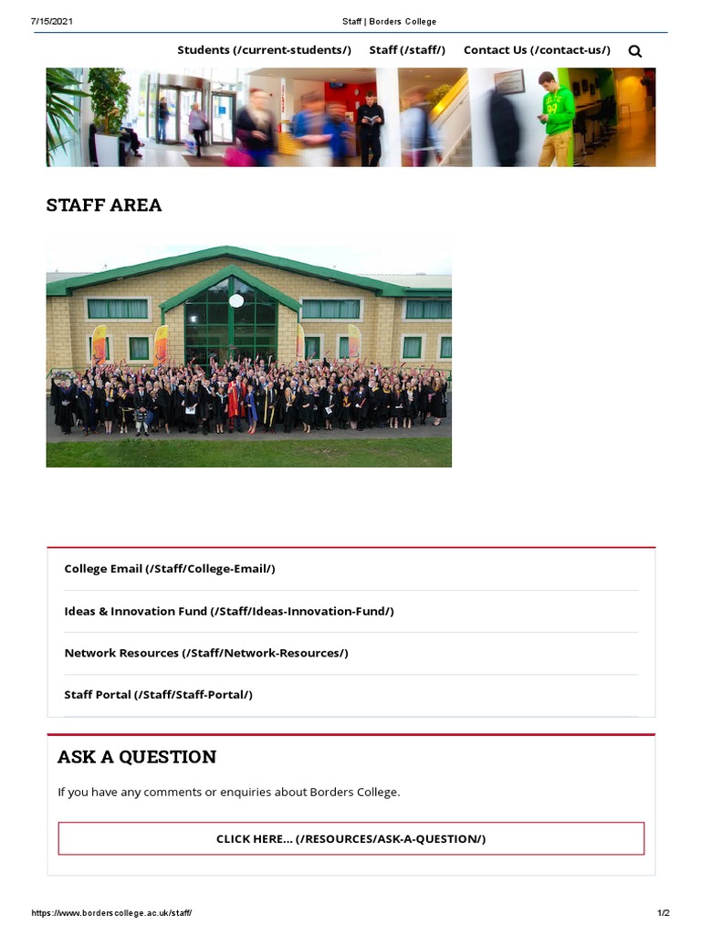 Staff - Borders College | PDF | World Wide Web | Internet & Web