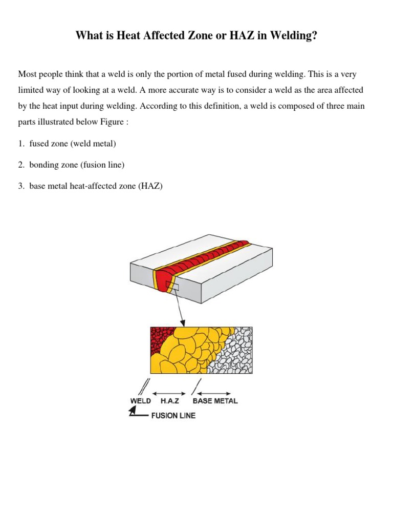 What Is Heat Affected Zone Or Haz In Welding Pdf Welding