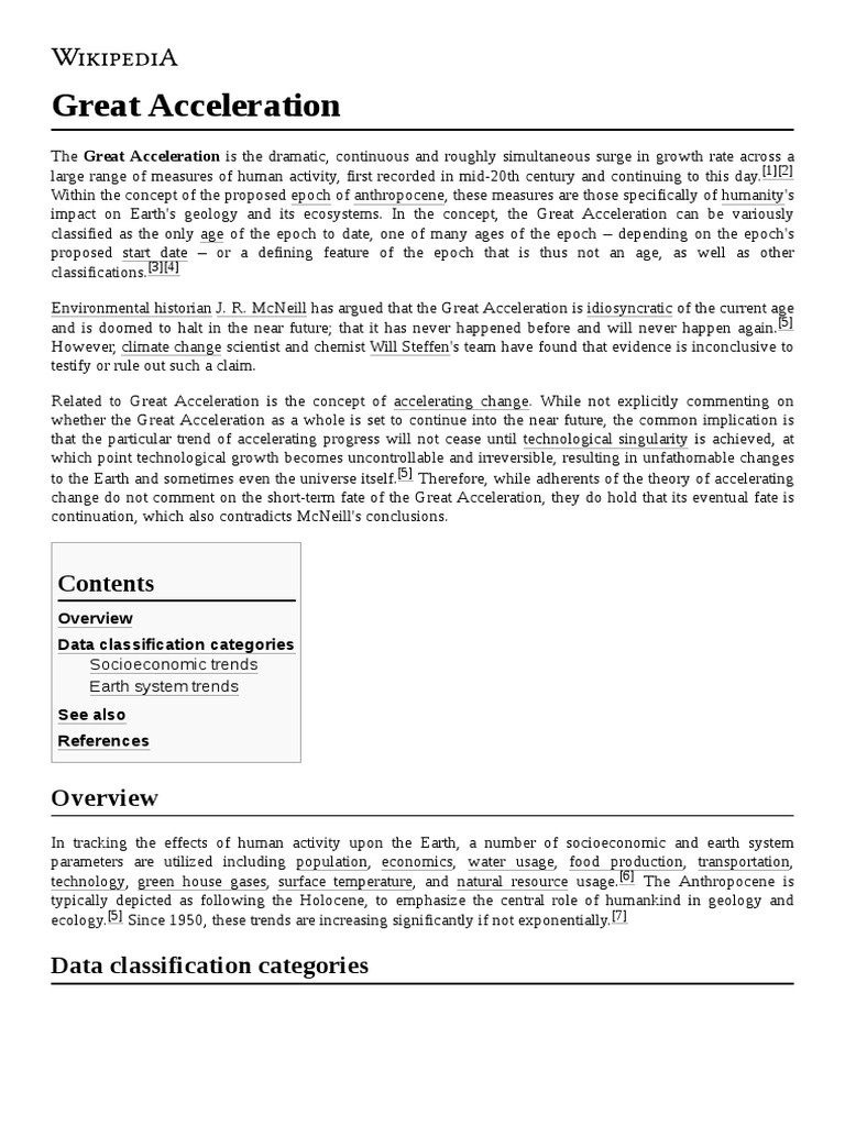 Great Acceleration: Data Classification Categories | PDF | Physical ...