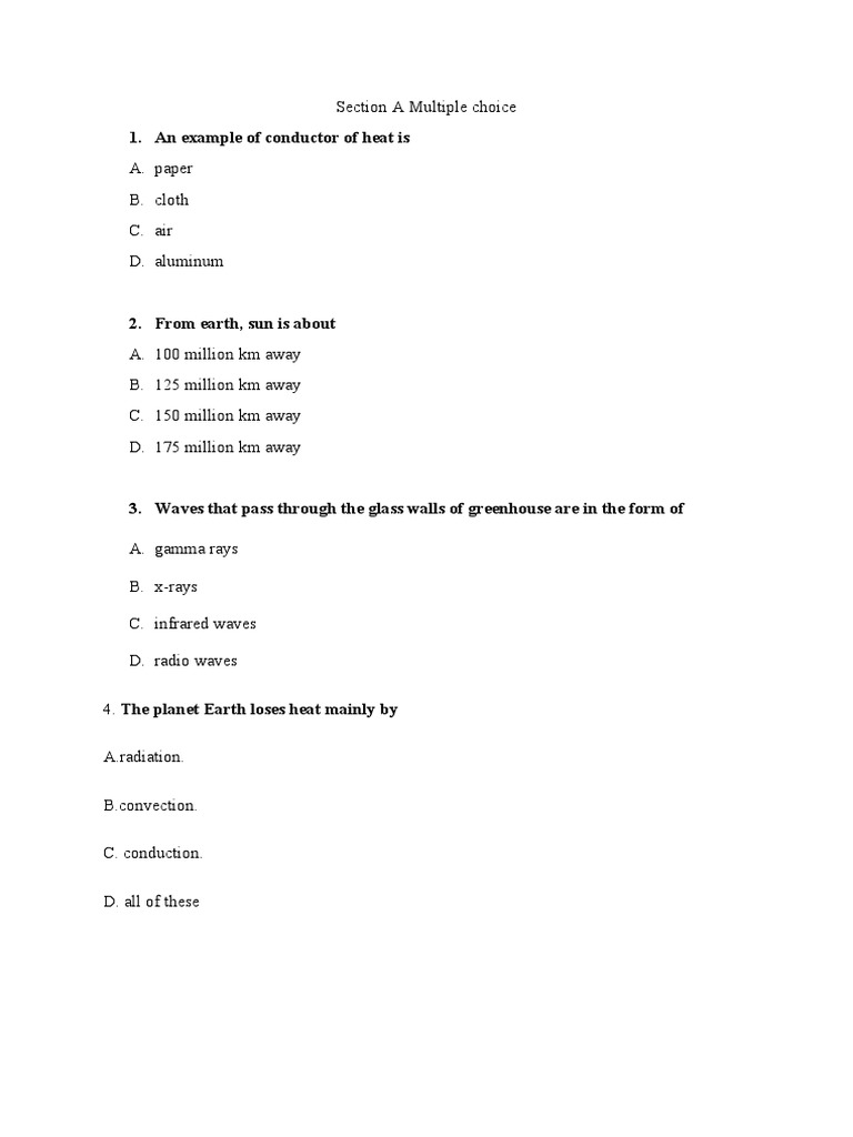 Integrated Science Form 1 | PDF | Liquids | Thermal Conduction