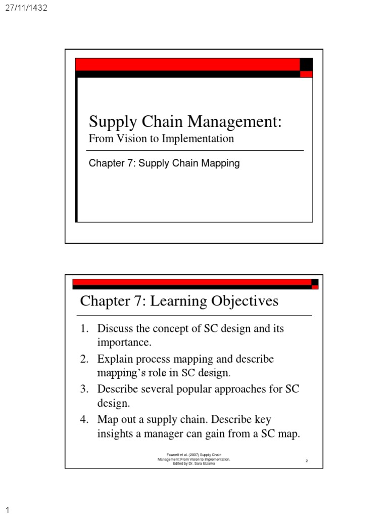 Supply Chain Management:: Chapter 7: Learning Objectives | PDF | Supply ...