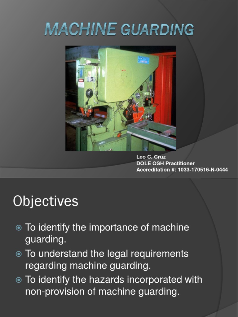 Machine Guarding Presentation | Download Free PDF | Machines | Belt ...