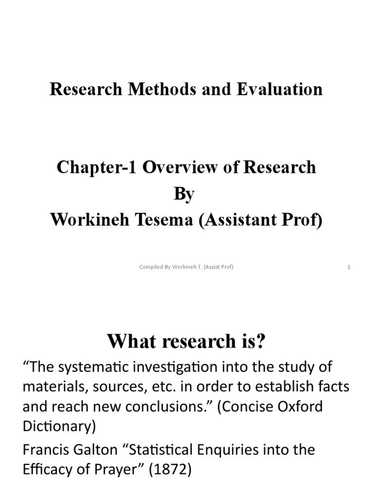 Chapter-1 Research Methods | PDF | Quantitative Research | Survey ...