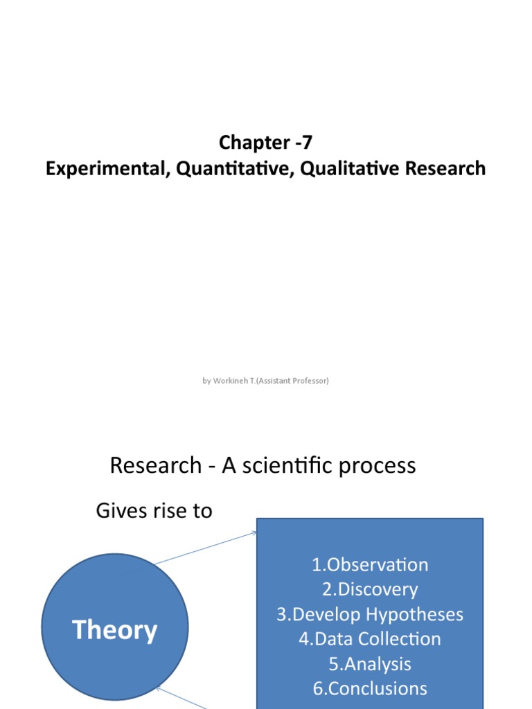 Chapter 7 Experimental, Quantitative, Qualitative Research | PDF ...
