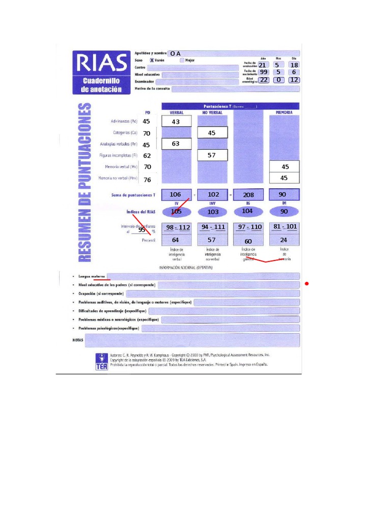 Aplicacion Test Rias | PDF