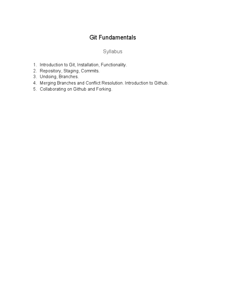 Git Fundamentals | PDF | Computers