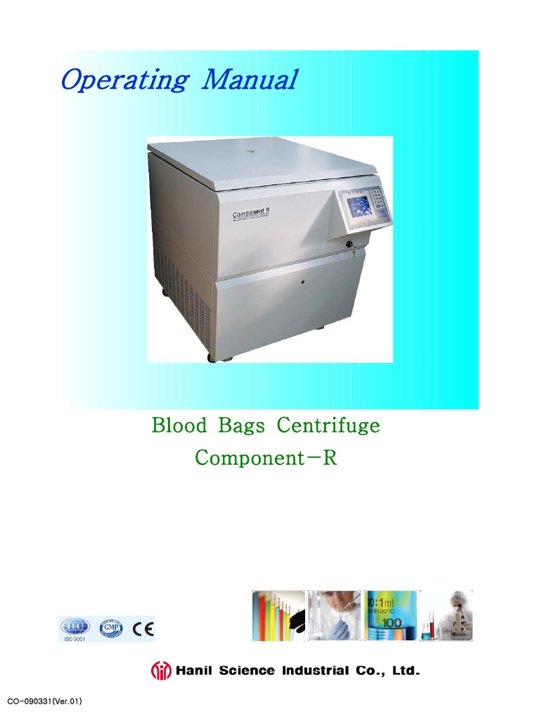 Centrifuga Refrigerada Component R Manual de Usuario | PDF | Centrifuge ...