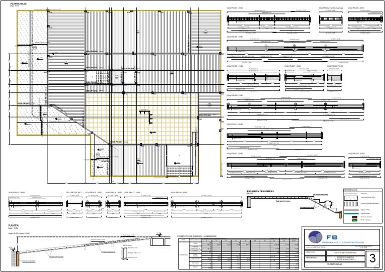 Plano Estructural de Planta de Edificio | Descargar gratis PDF ...
