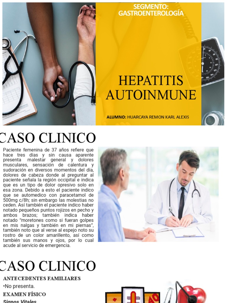 Caso Clinico Hepatitis Autoinmune | PDF | Hepatitis | Órgano (anatomía)