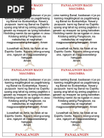 Panalangin para Sa Mga Yumao | PDF