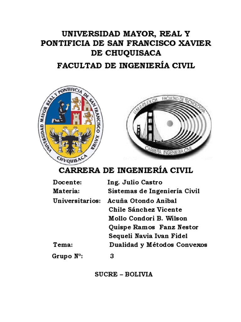 Dualidad y Metodos Convexos | PDF | Conjunto convexo | Programación lineal