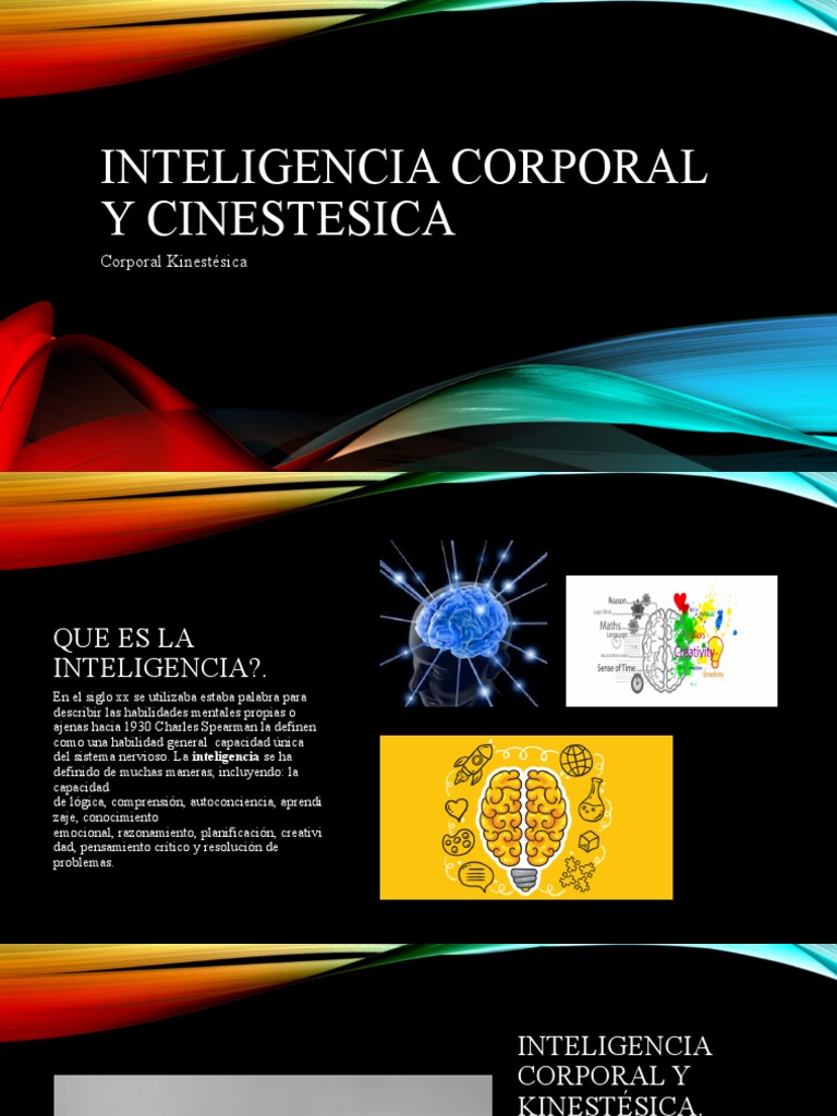 Inteligencia Corporal y Cinestesica ( | PDF | Inteligencia | Mente