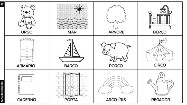Arquifonema R para Colorir | PDF