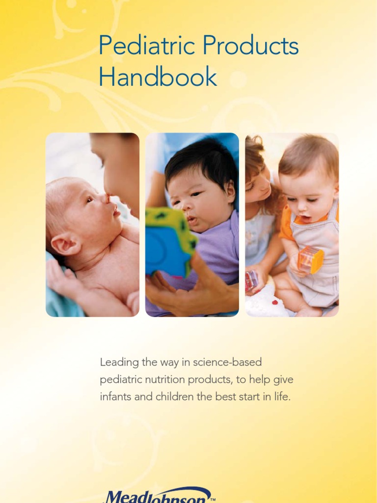MJ Pediatric Products Handbook | PDF | Infant Formula | Nutrients