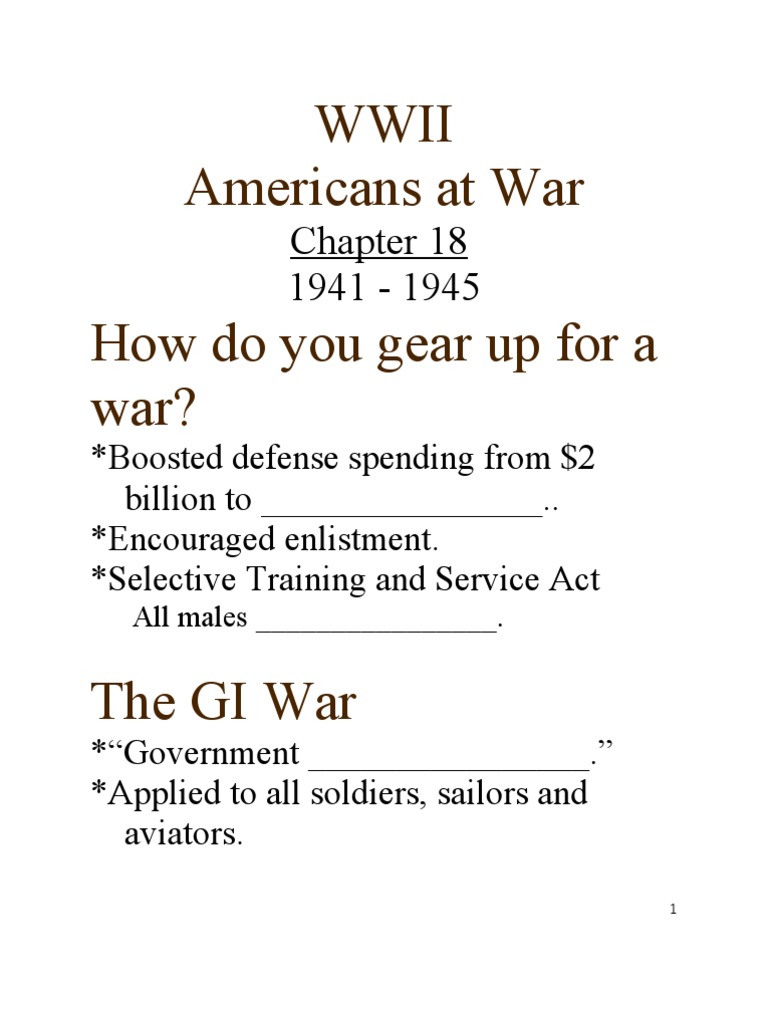 WWII: U.S. Military and Home Front Efforts | PDF | Normandy Landings ...