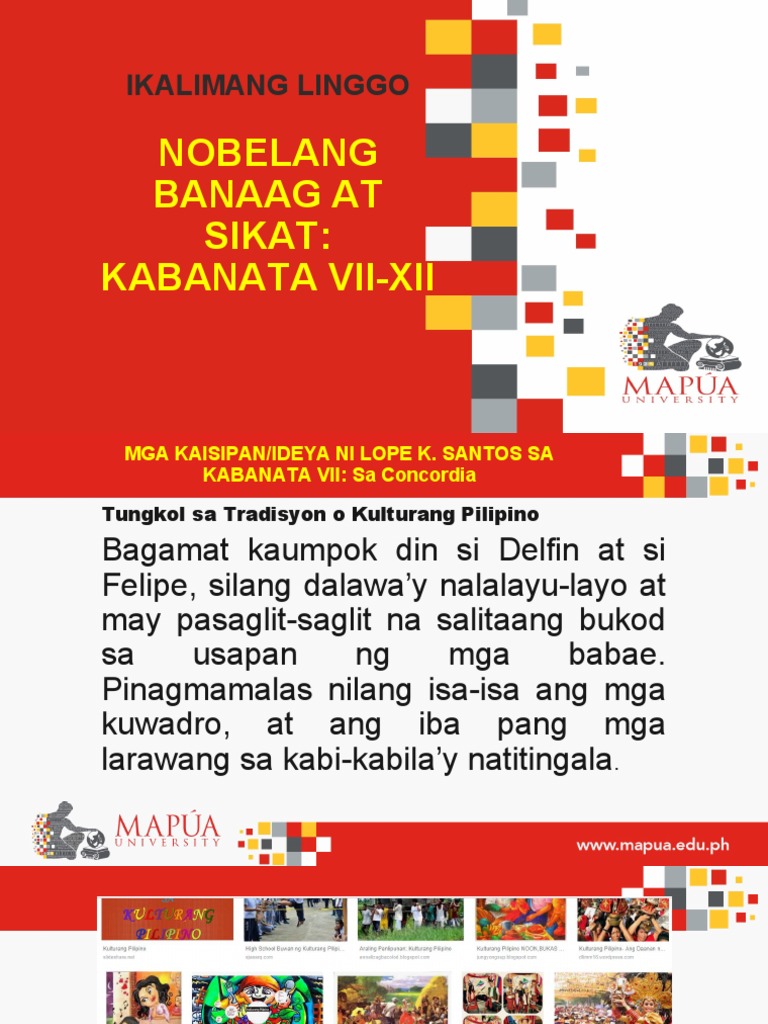 Banaag at Sikat - Kabanata VII-XXXI (Mapua) | PDF