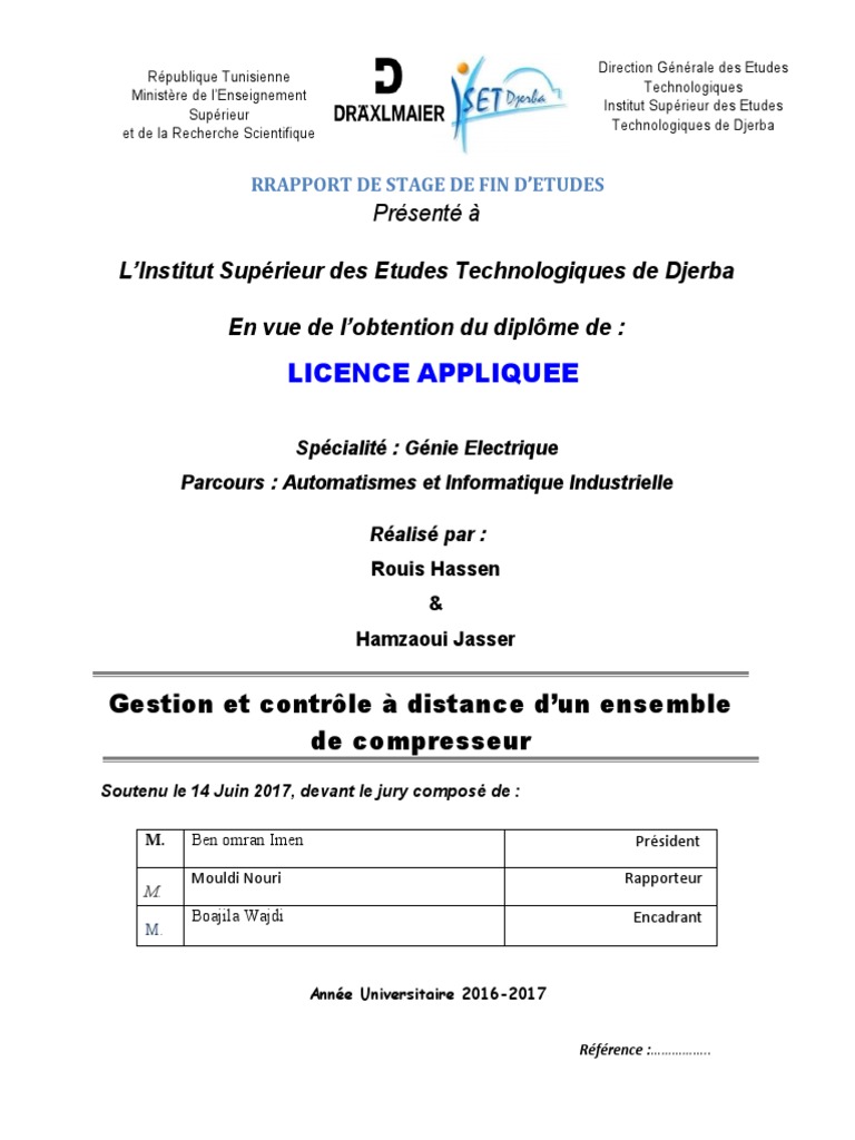 Rapport PFE | PDF | Piston | Machine