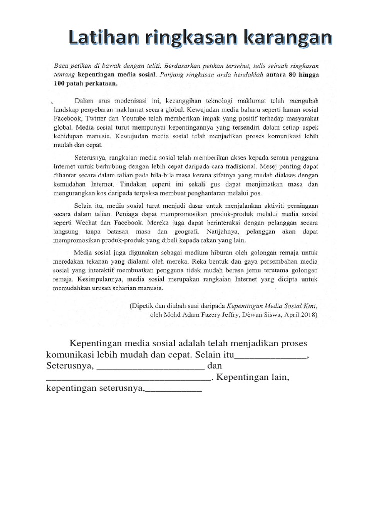Latihan Ringkasan 2 | PDF