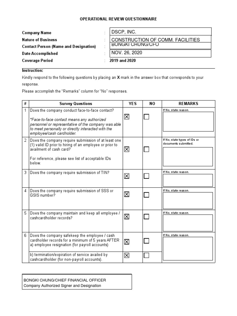 Operation Review | PDF | Identity Document | Policy