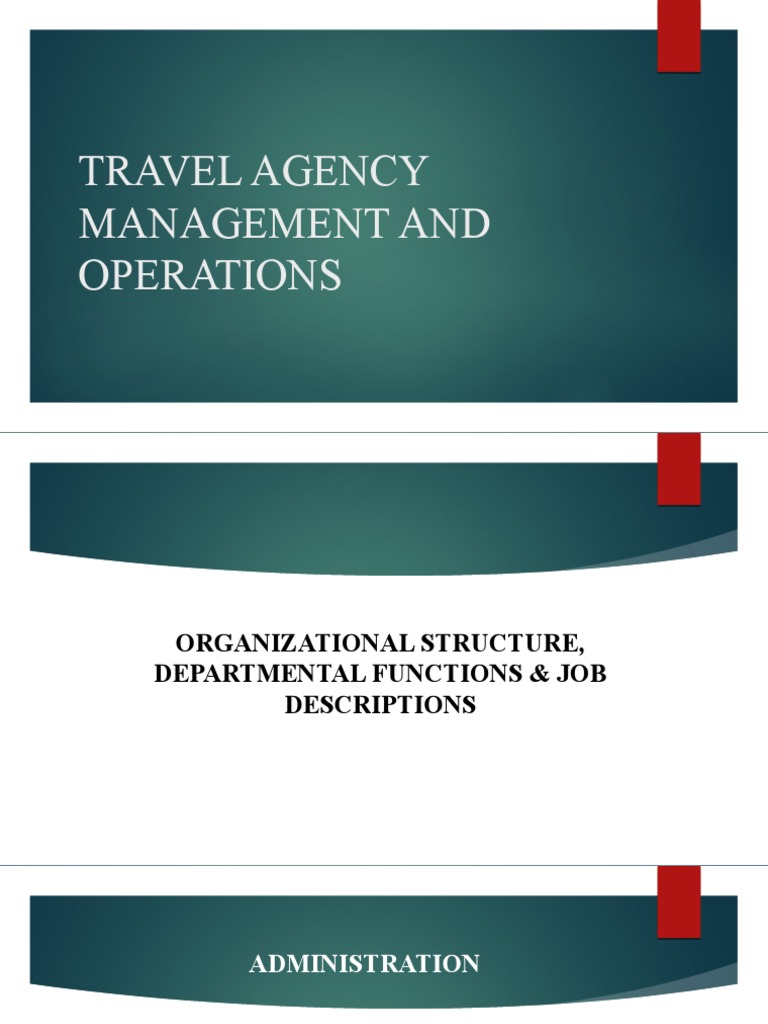 Travel Agency Management and Operations | PDF | Bookkeeping | Motivation