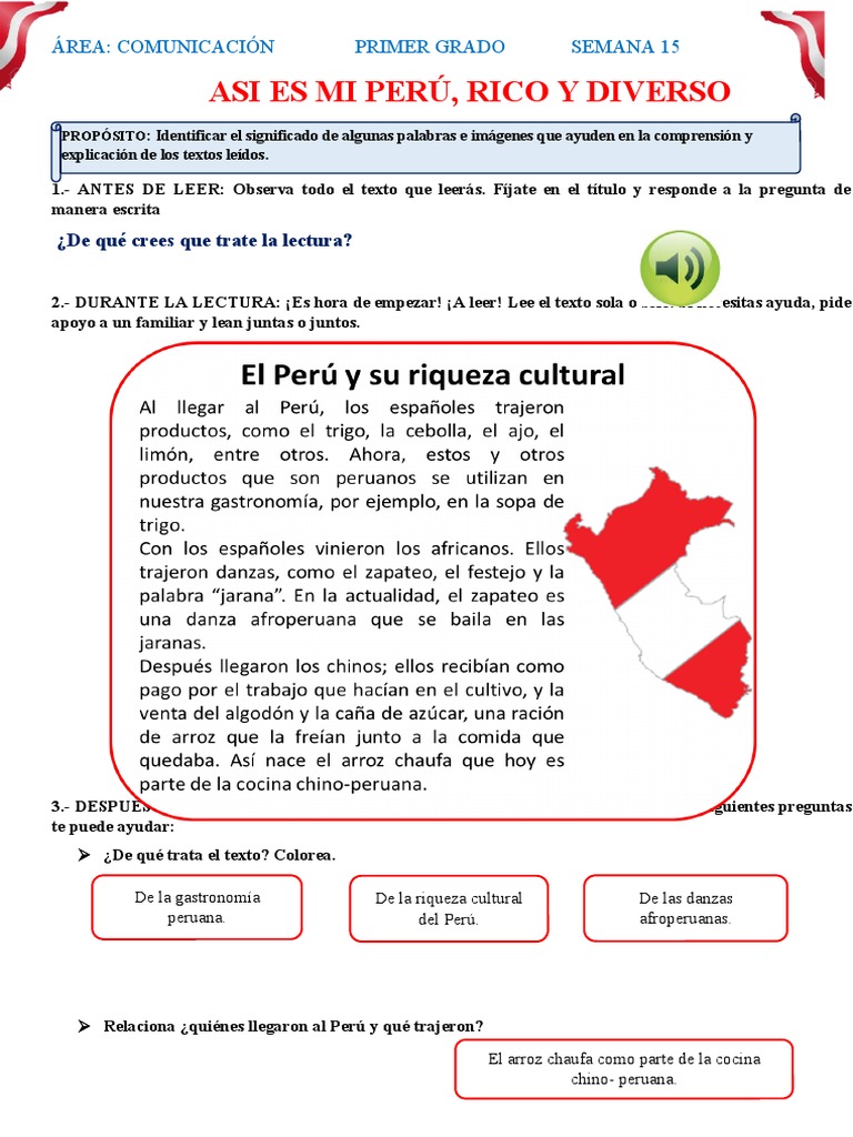 Asi Es Mi Perú Rico y Diverso | PDF | Perú | Science