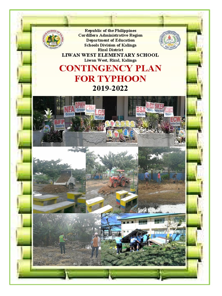 Contingency Plan For Typhoon: Liwan West Elementary School | PDF