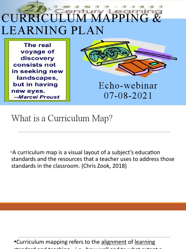 Curriculum Mapping & Learning Plan | PDF