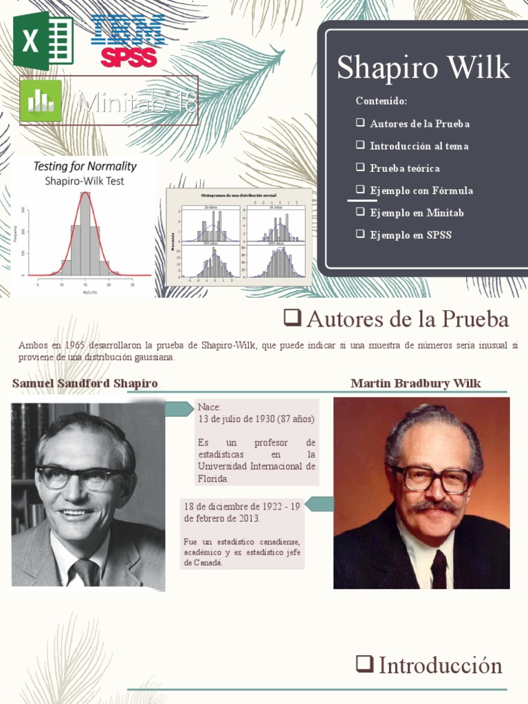 Shapiro Wilk | PDF | Spss | Estadísticas