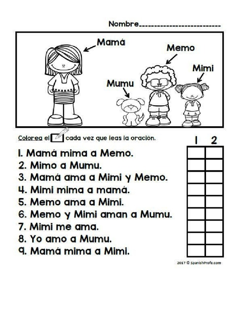 Sílabas Con M y P | PDF