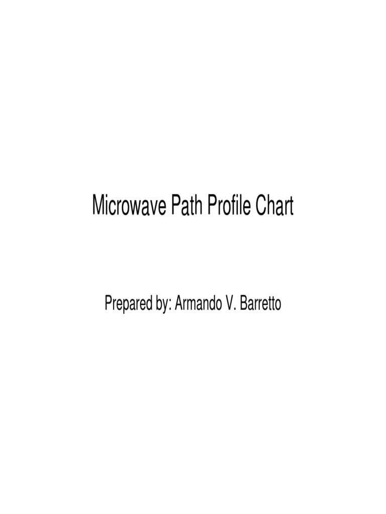 Guide to Creating Accurate Microwave Path Profile Charts | PDF | Radio ...